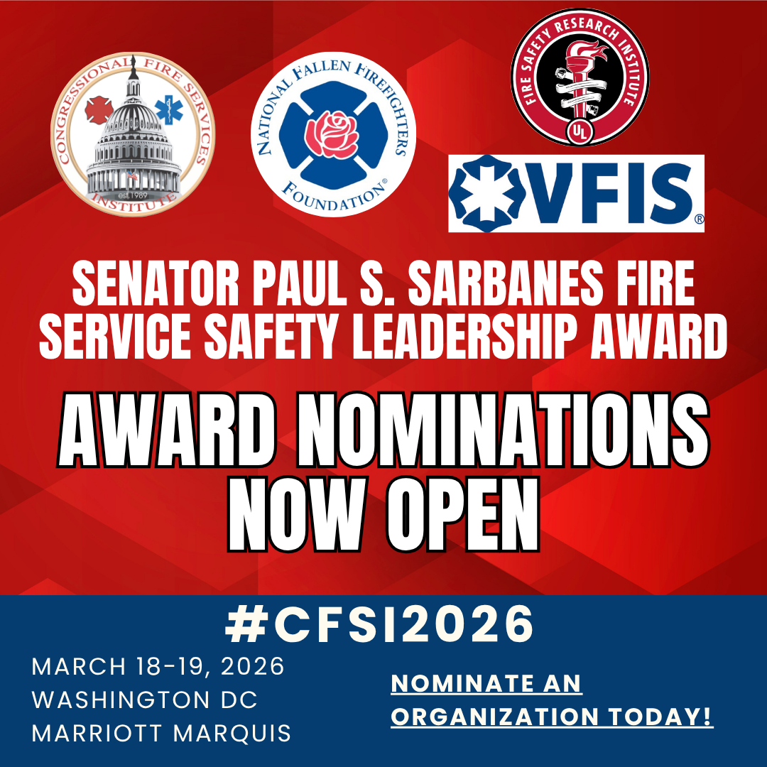 Senator Paul S. Sarbanes Fire Service Safety Leadership Award ...